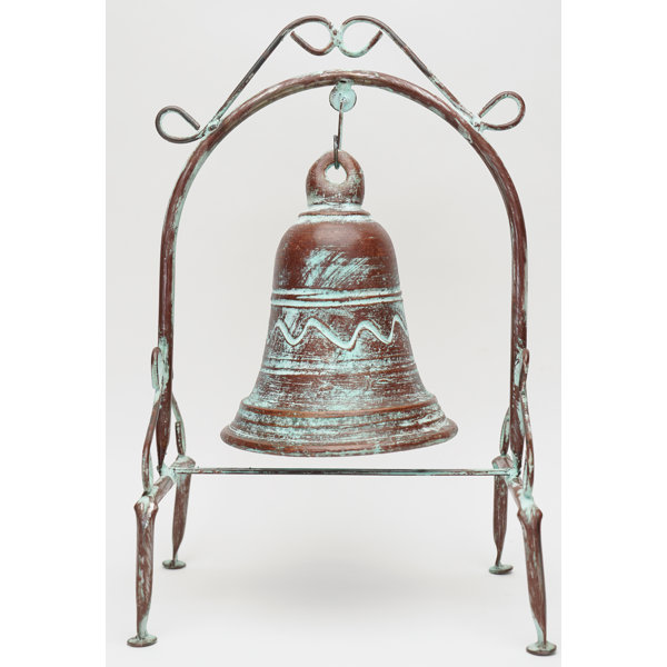 World Menagerie Cornelius San Luis Mission Clay Bell Garden Art | Wayfair