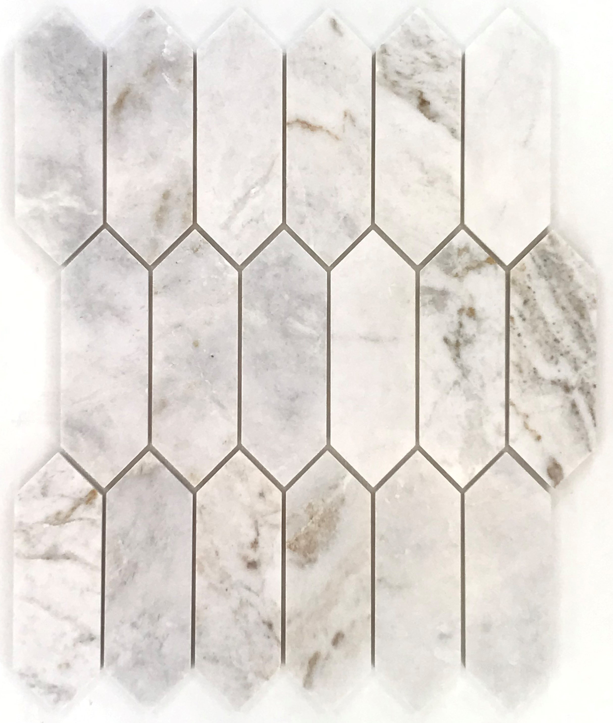 Bloom Stone 2" x 6" Marble Pinwheel Mosaic Wall & Floor Tile & Reviews ...