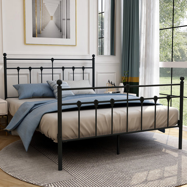 Red Barrel Studio® Rollegem Metal Bed & Reviews | Wayfair