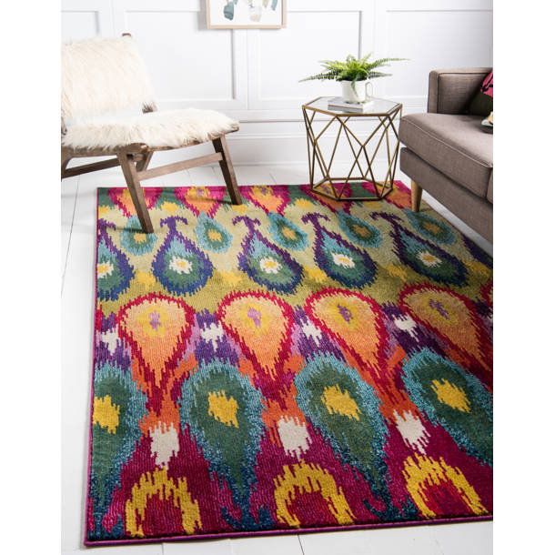 Langley Street Eddins Performance Orange Rug & Reviews | Wayfair
