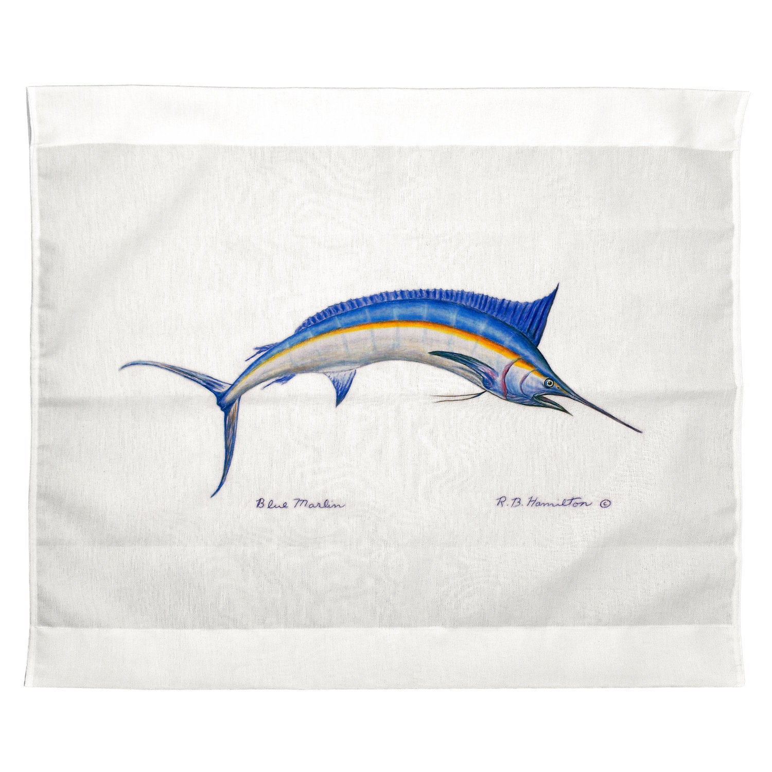 Highland Dunes Alaina Blue Marlin - Print | Wayfair