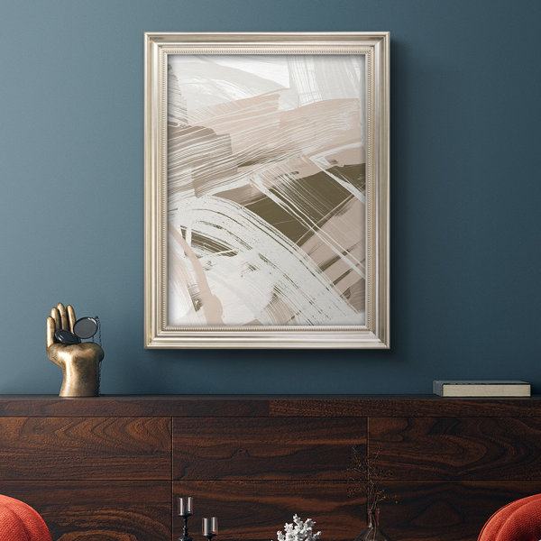 Ivy Bronx Earthtone Swipe I Earthtone Swipe I - Picture Frame Print on ...