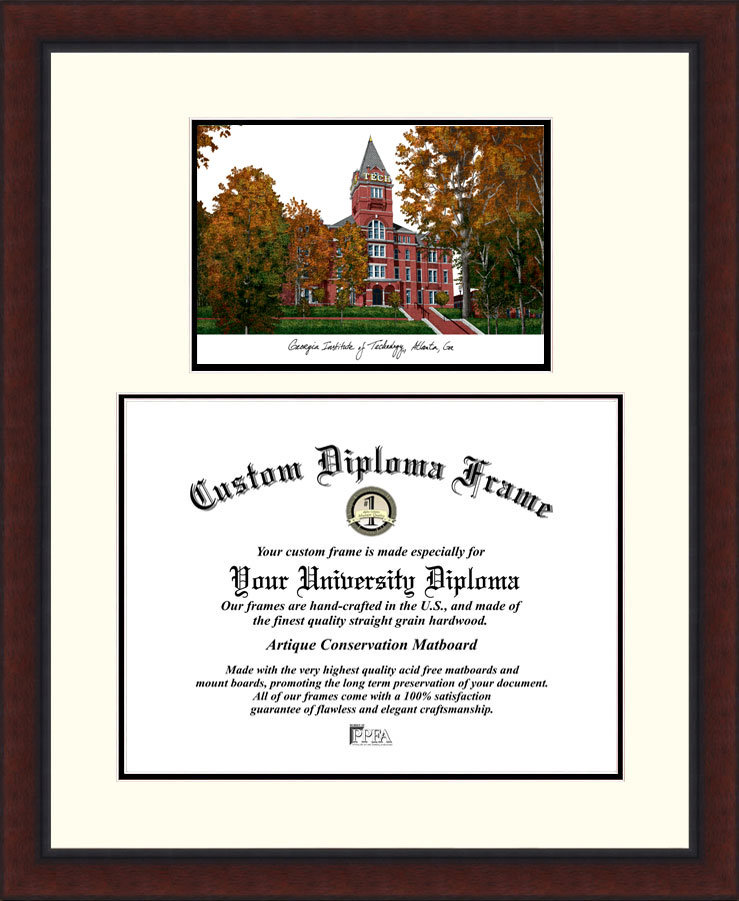 Campus Images NCAA Georgia Tech Yellow Jackets Legacy Scholar Diploma ...