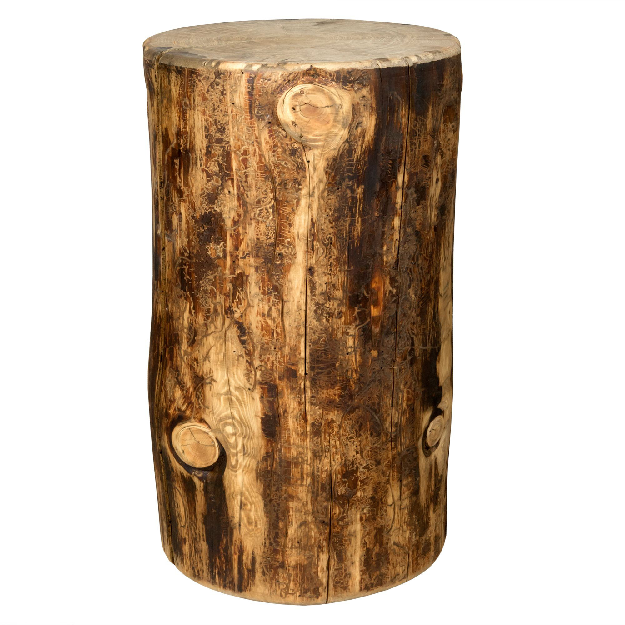 Union Rustic Beauvais 18'' Tall Solid Wood Tree Stump End Table | Wayfair