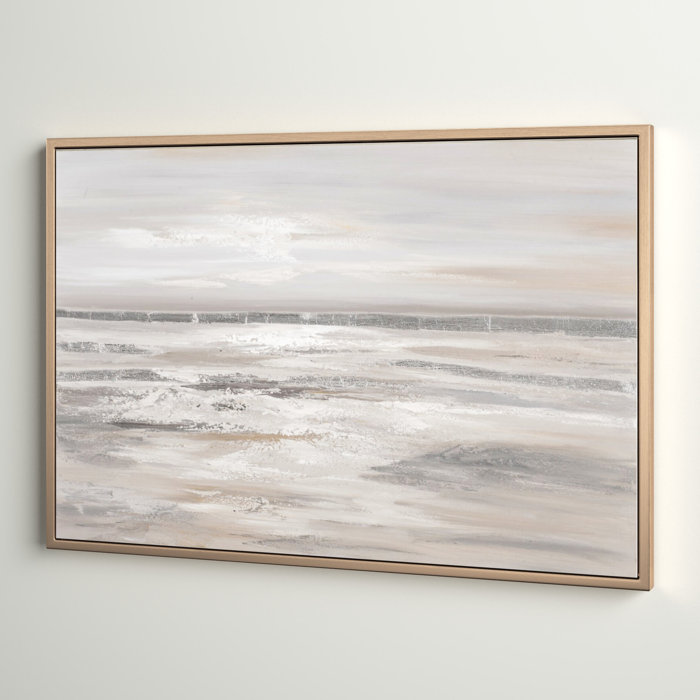 Sand & Stable Silver Landscape - Print on Canvas & Reviews | Wayfair