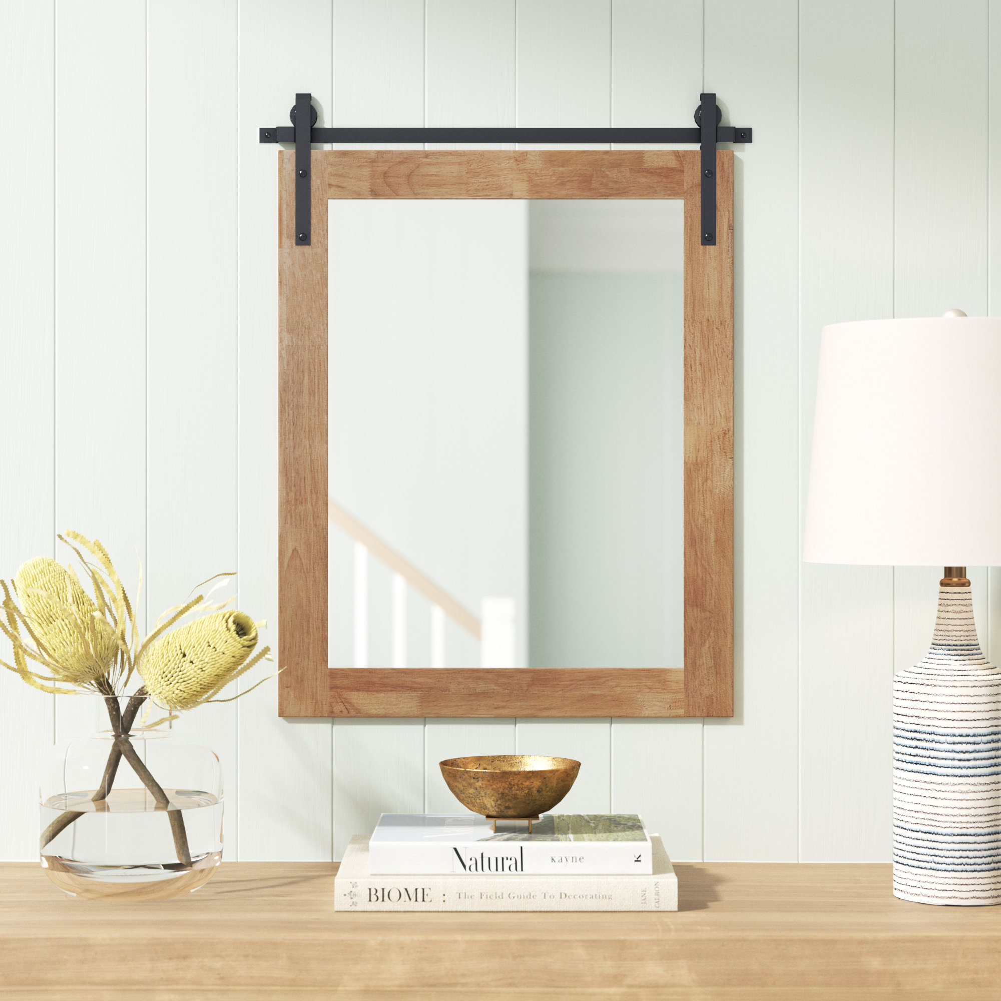 Sand & Stable Saoirse Rectangle Solid Wood Wall Mirror | Wayfair