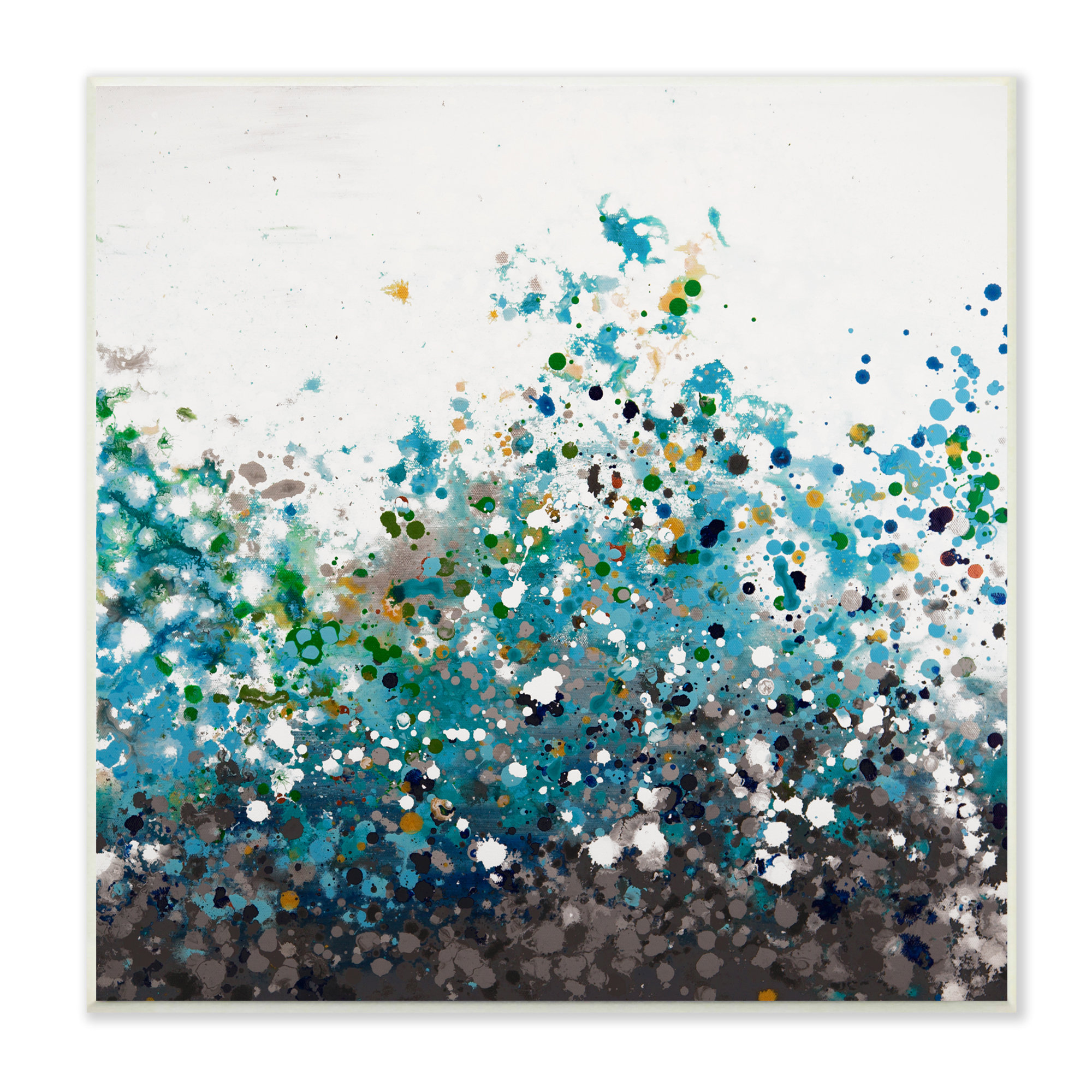 Stupell Industries Opaque Speckled Blue Abstract Paint Splatter by ...