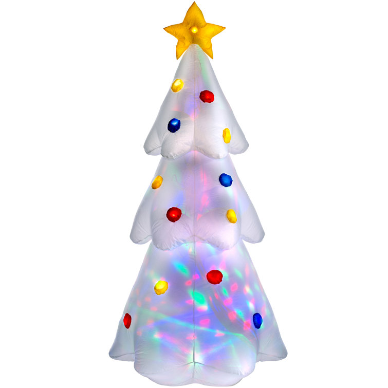 The Seasonal Aisle Pre-Lit Animated Christmas Tree Inflatable | Wayfair ...