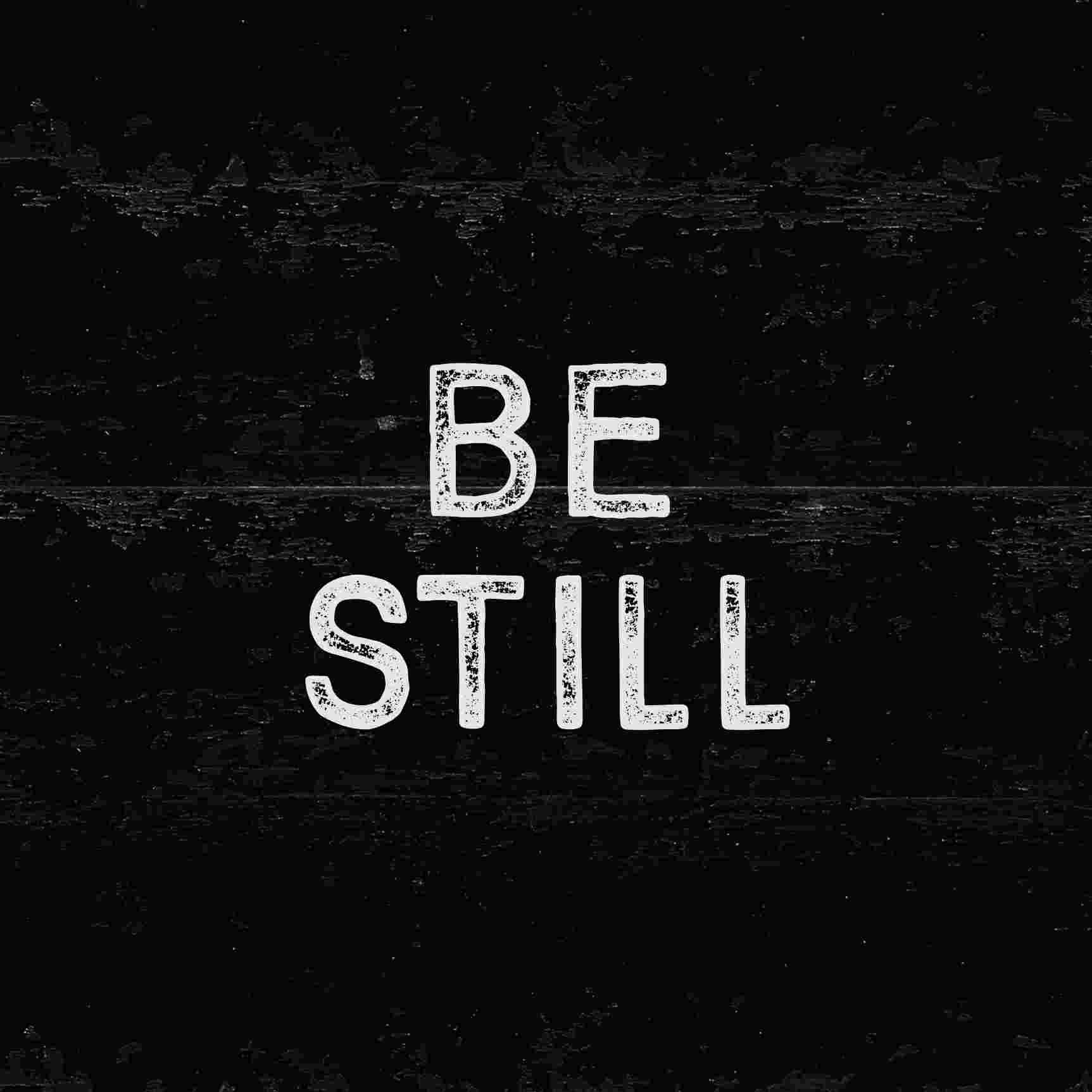 Trinx Be Still Black And White Wood - Wrapped Canvas Print | Wayfair