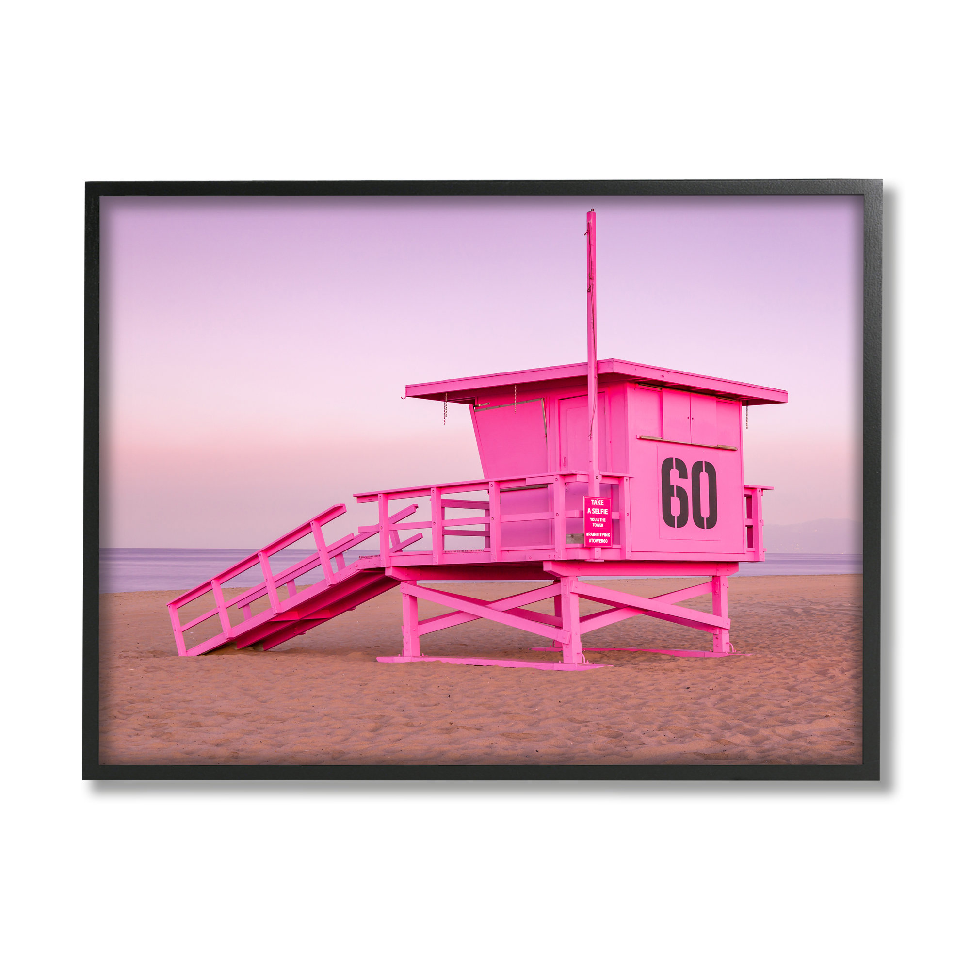 Stupell Industries Beach Shack Photography by - Floater Frame ...