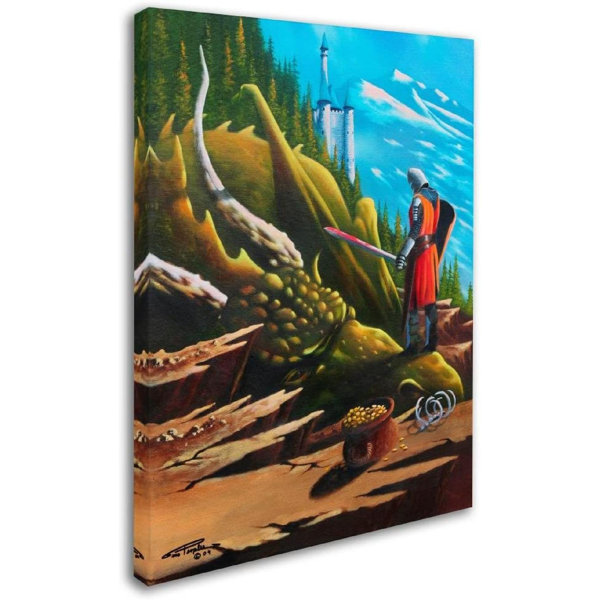 Red Barrel Studio® 35X47-Inch Canvas Wall Art，A Person On The Right ...