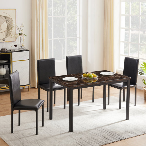 Zipcode Design™ Reuben 4 - Person Dining Set & Reviews | Wayfair