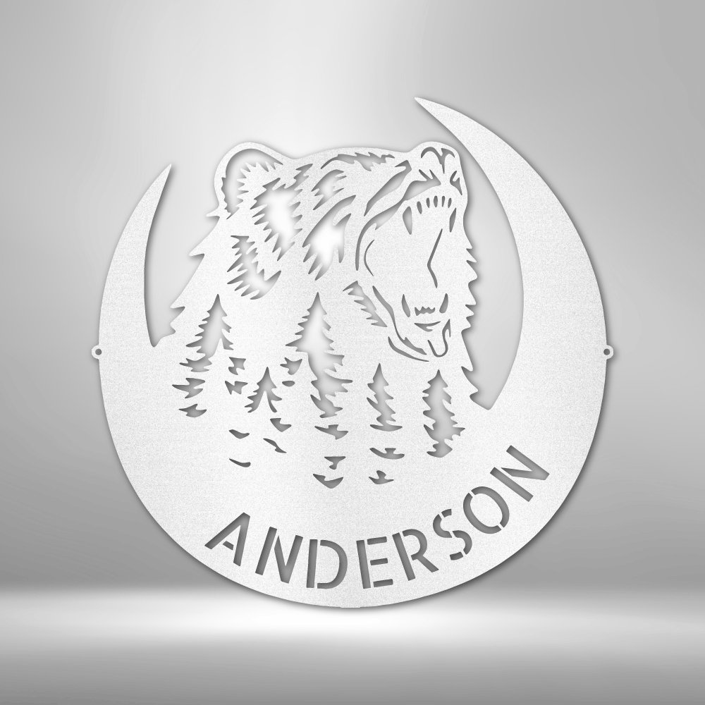 Loon Peak® Roaring Bear Steel Sign Wall Decor | Wayfair