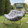 Corrigan Studio® Outdoor Gifty Rocking Metal Chair with Cushions | Wayfair