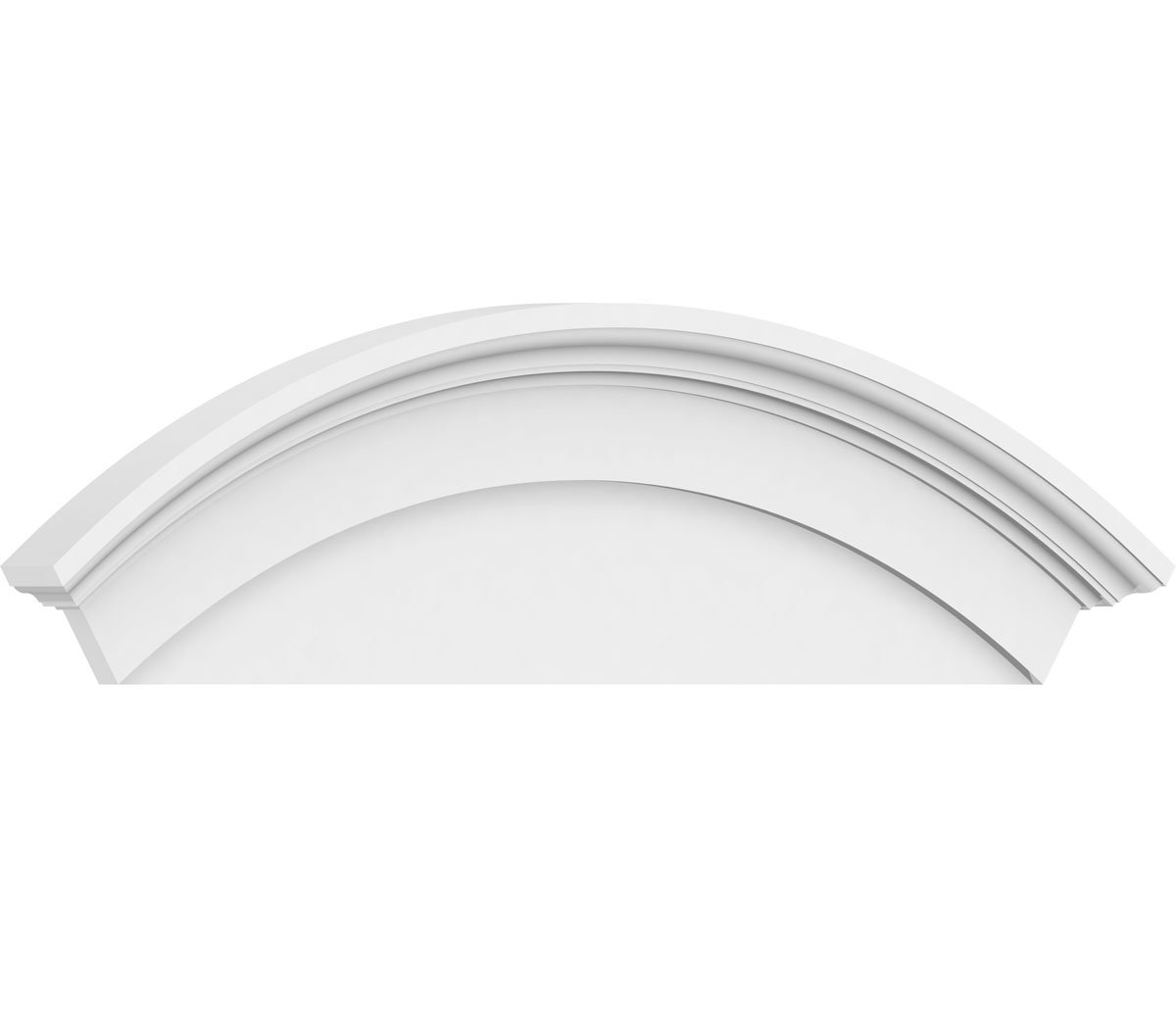 Ekena Millwork Arched Architectural Grade PVC Pediment | Wayfair
