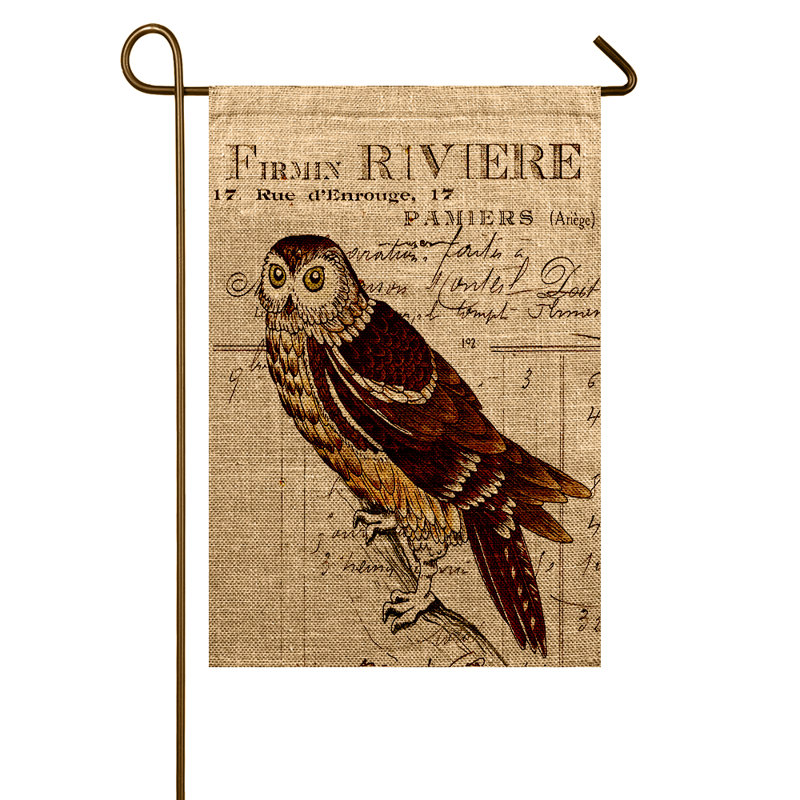 TheWatsonShop Owl Garden Flag | Wayfair