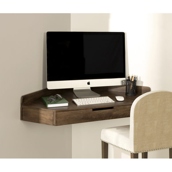 Latitude Run® Corner Floating Desk & Reviews | Wayfair