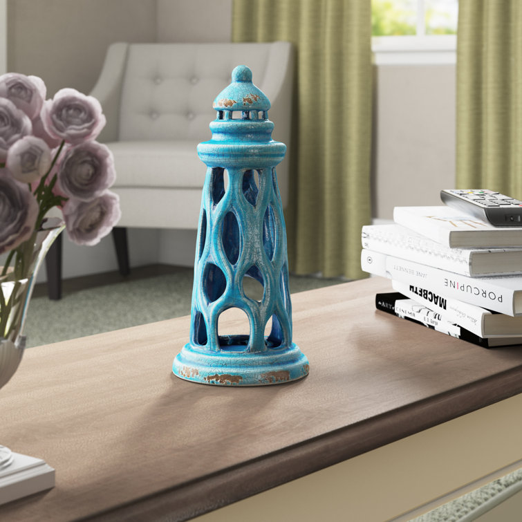 Breakwater Bay Beate Ceramic Lighthouse Sculpture & Reviews | Wayfair