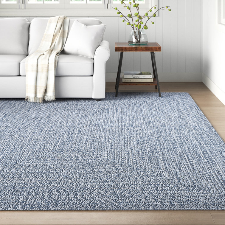 Sand & Stable Leroux Power Loom Navy Indoor/Outdoor Rug & Reviews | Wayfair