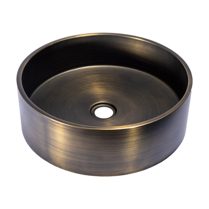 EdenBath Stainless Steel Circular Vessel Bathroom Sink | Wayfair