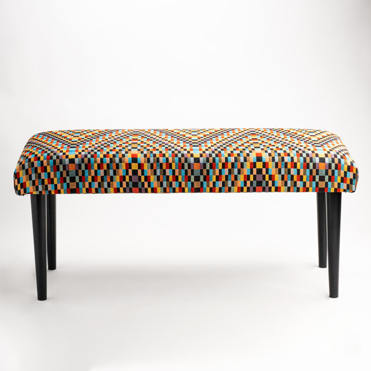bench4home 45Cm Wide Rectangle Geometric Footstool Ottoman | Wayfair.co.uk