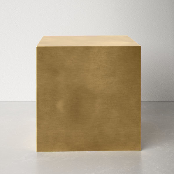 AllModern Jules Steel Block End Table & Reviews | Wayfair