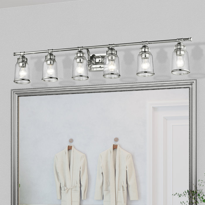 Beachcrest Home Derrick 6 - Light Dimmable Vanity Light & Reviews | Wayfair