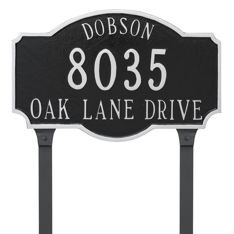 Montague Metal Products 3-Line Lawn Address Sign & Reviews | Wayfair