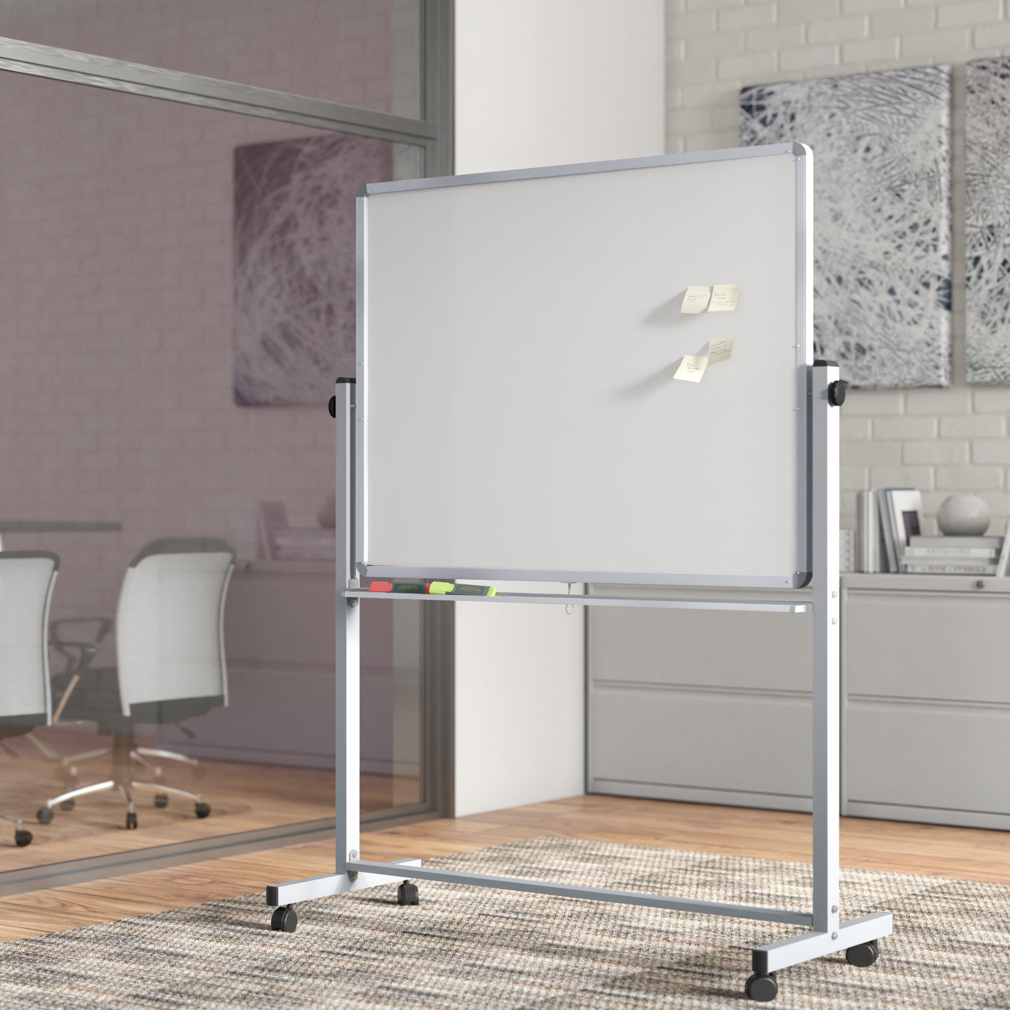 Inbox Zero Mobile Double Sided Magnetic Whiteboards - Multiple Sizes ...