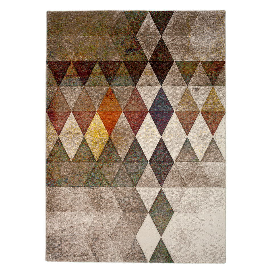 Trent Austin Keziah Light Brown/Orange/Grey Rug & Reviews | Wayfair.co.uk