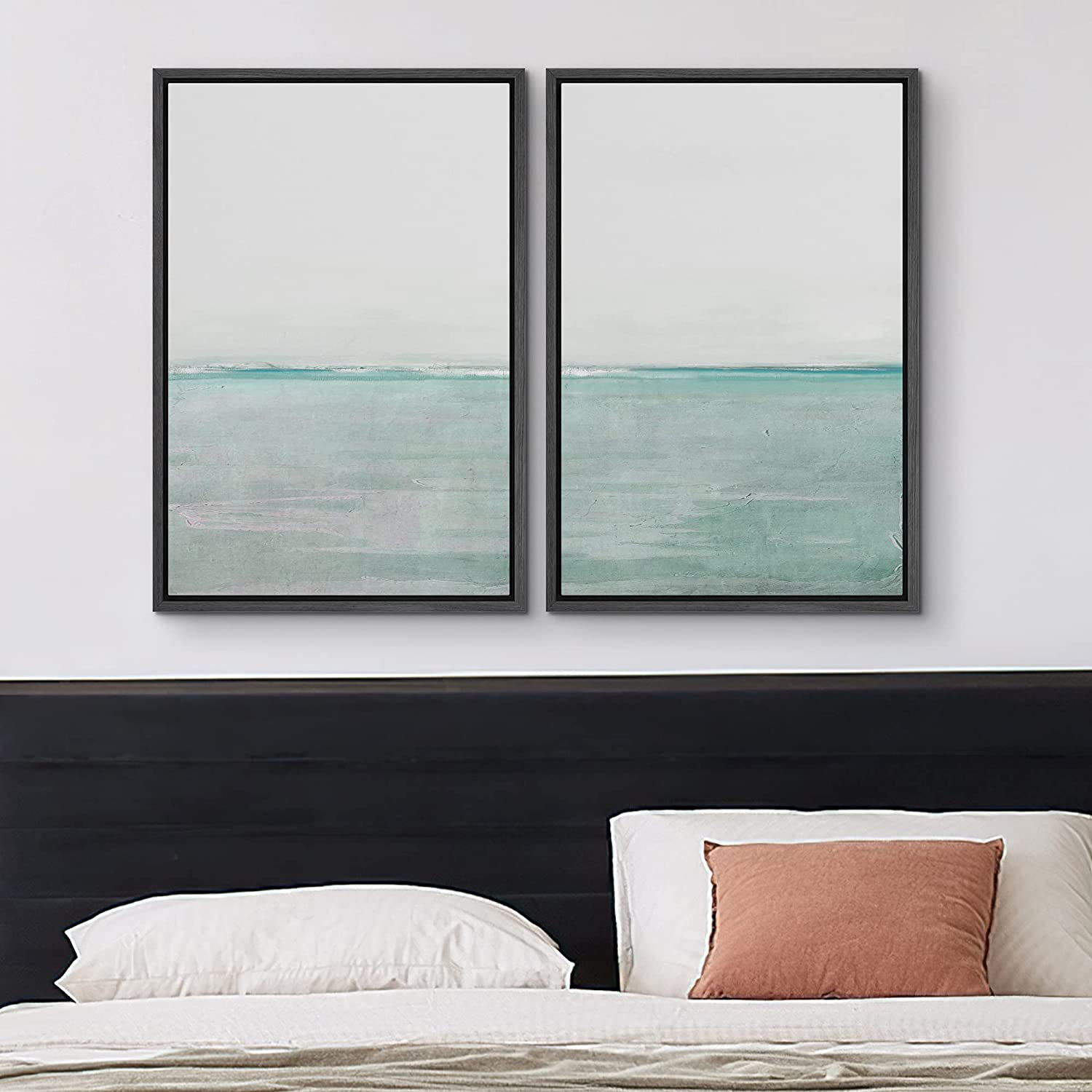 SIGNLEADER 2 Piece Floater Frame Painting Set on Canvas | Wayfair