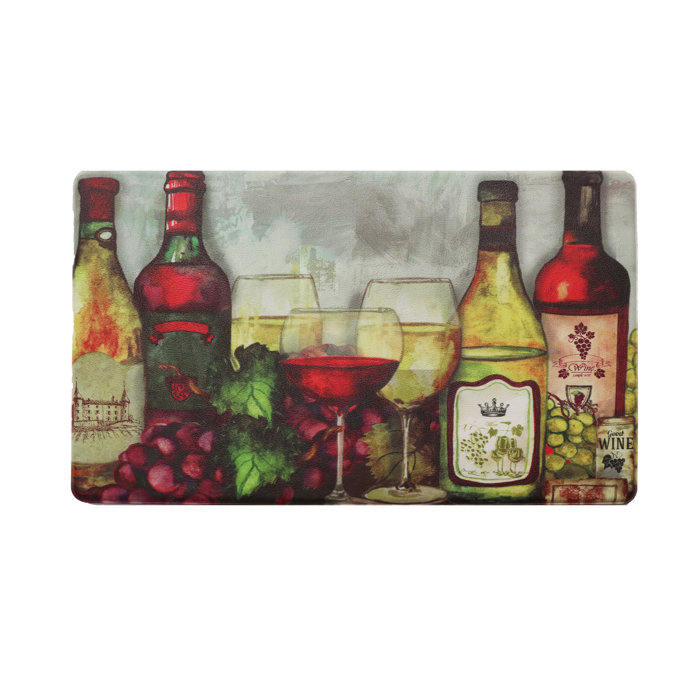 Fleur De Lis Living Daventry Good Wine Kitchen Mat & Reviews | Wayfair