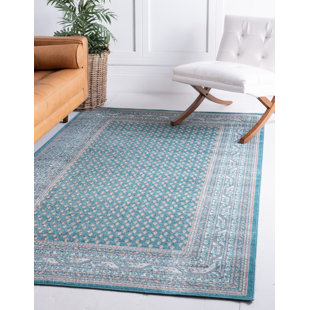 Wayfair | Geometric Teal Area Rugs You'll Love in 2022