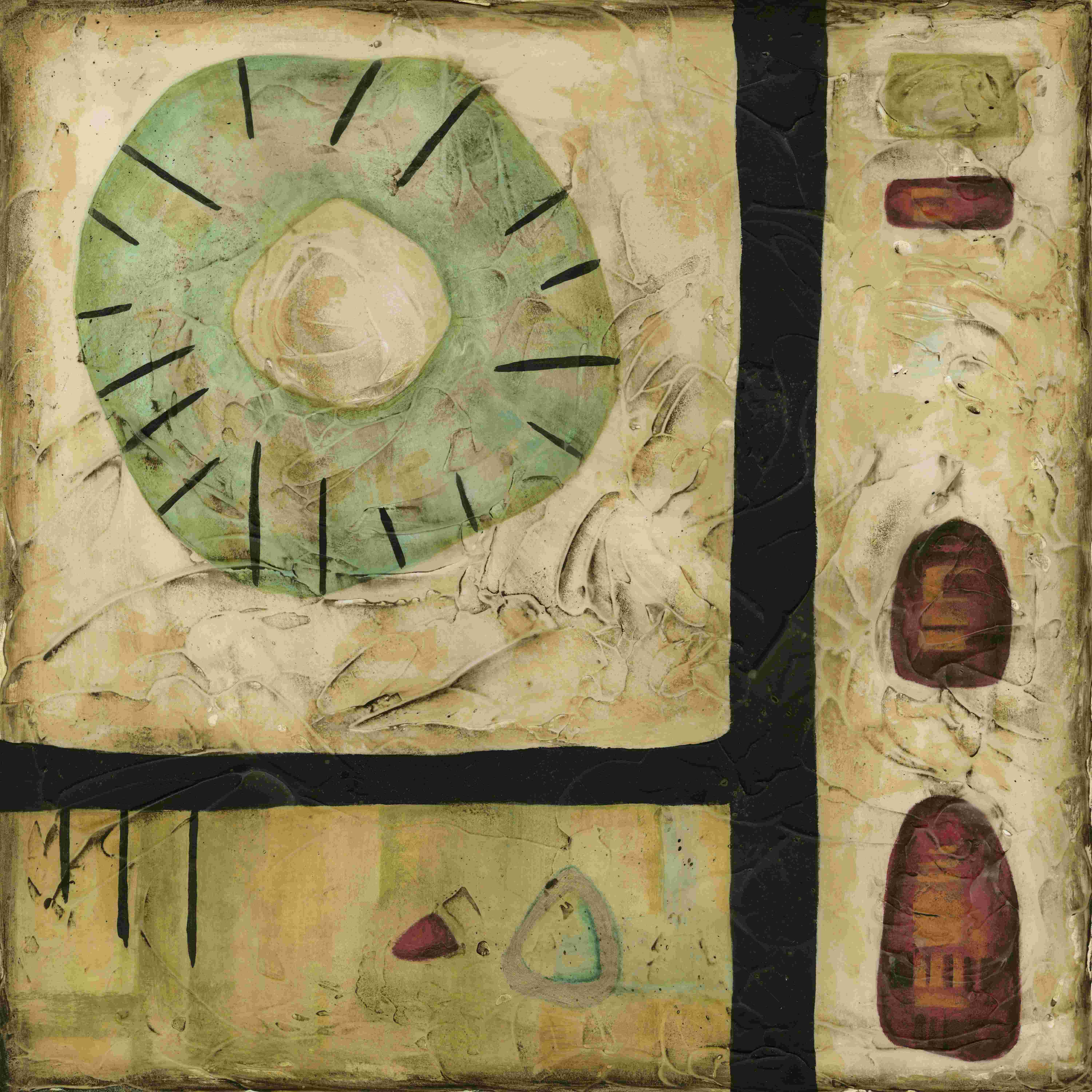 Orren Ellis Stone Tile III by Nancy Slocum - Wrapped Canvas Print | Wayfair