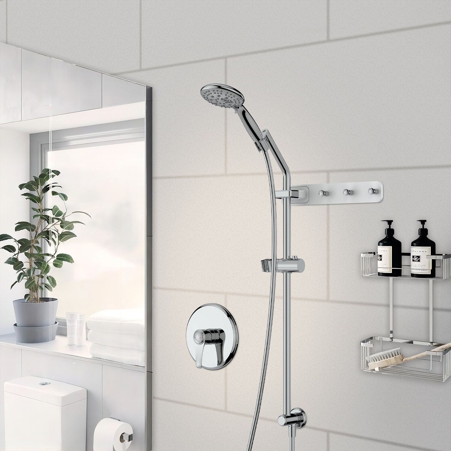 Givingtree Five-function Hand Shower With Hanger And Valve | Wayfair
