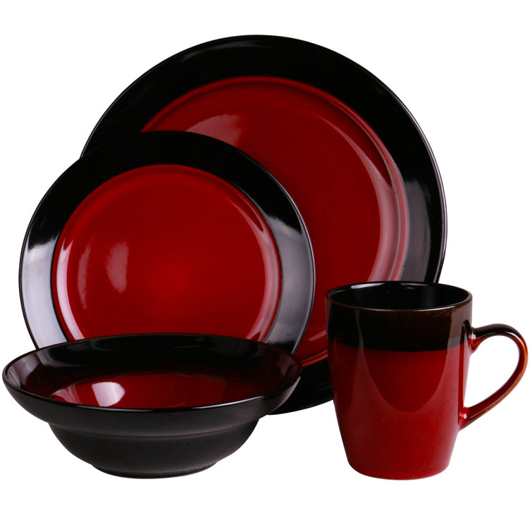 World Menagerie Munson Stoneware Dinnerware - Set of 16 & Reviews | Wayfair