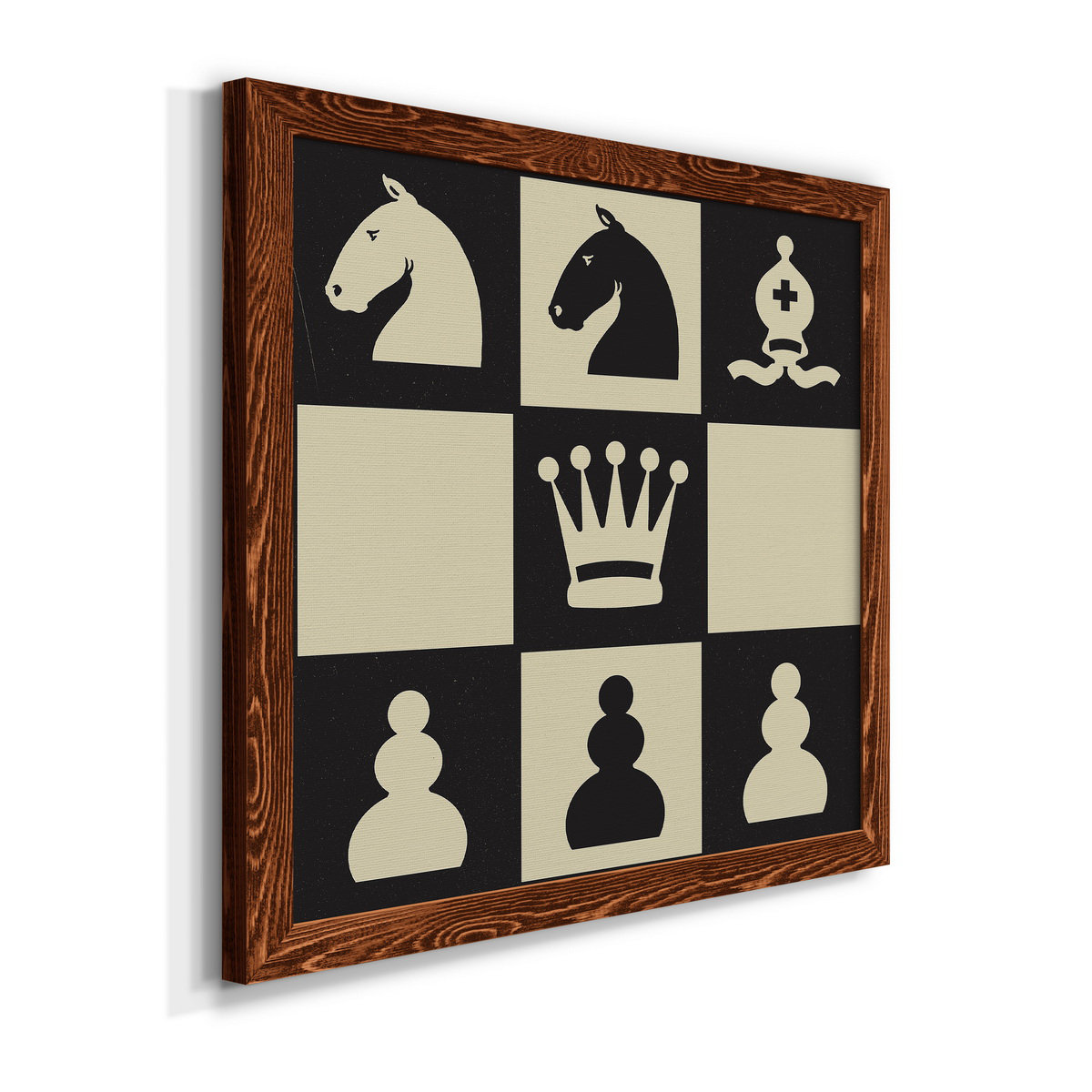 Latitude Run® Chess Puzzle IV Chess Puzzle IV - Picture Frame Drawing ...