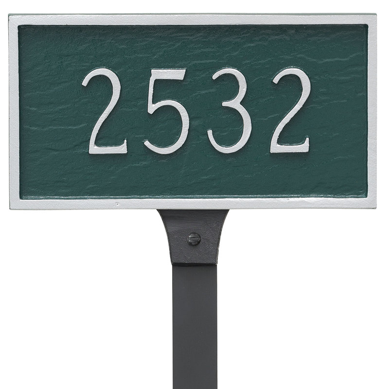 Montague Metal Products Classic 1-Line Lawn Address Sign | Wayfair