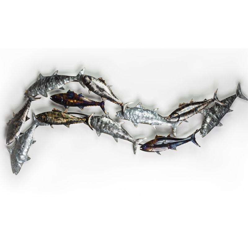 Highland Dunes Ocean Fish Metal Wall Décor & Reviews | Wayfair