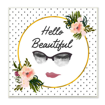 Hello Beautiful Wall Art | Wayfair