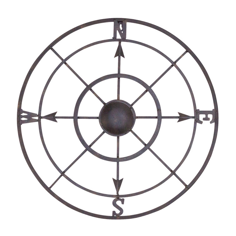 Breakwater Bay Nautical Metal Compass Rose Wall Décor & Reviews ...
