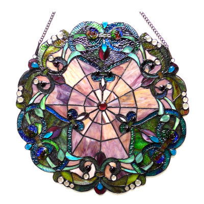 Astoria Grand Tiffany Glass Window Panel & Reviews | Wayfair