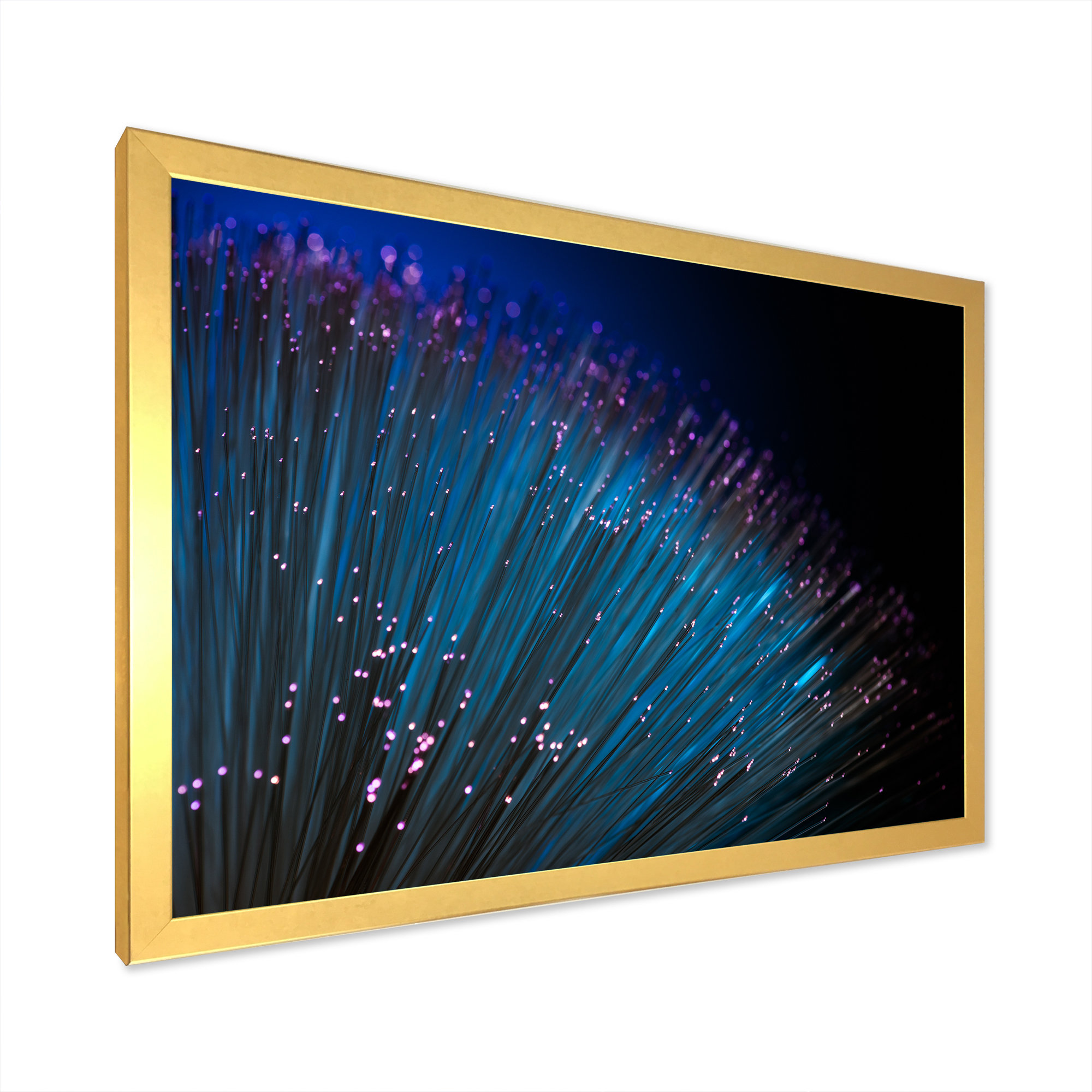 Wrought Studio Detail Of Blue Fiber Optics - Graphic Art on | Wayfair