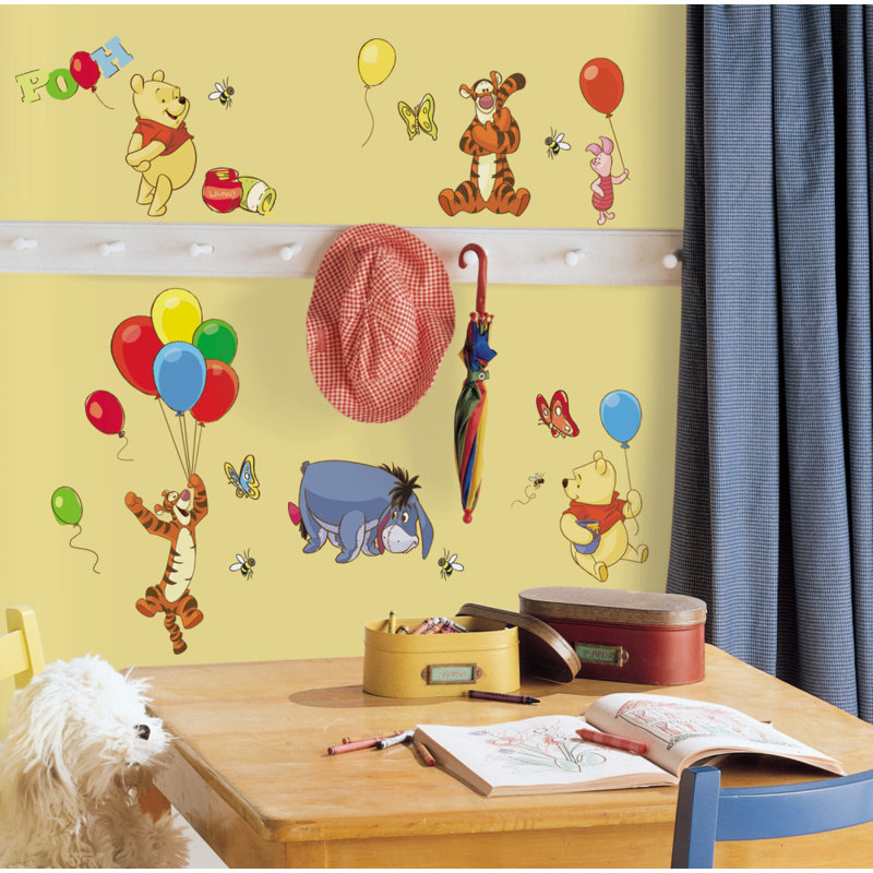 Room Mates Pooh and Friends Wall Decal & Reviews | Wayfair