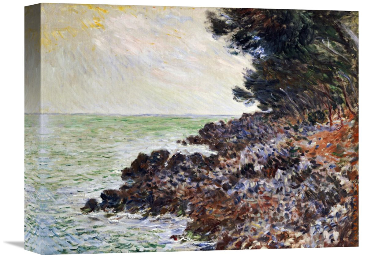 Vault W Artwork Cap Martin by Claude Monet - Print on Canvas | Wayfair
