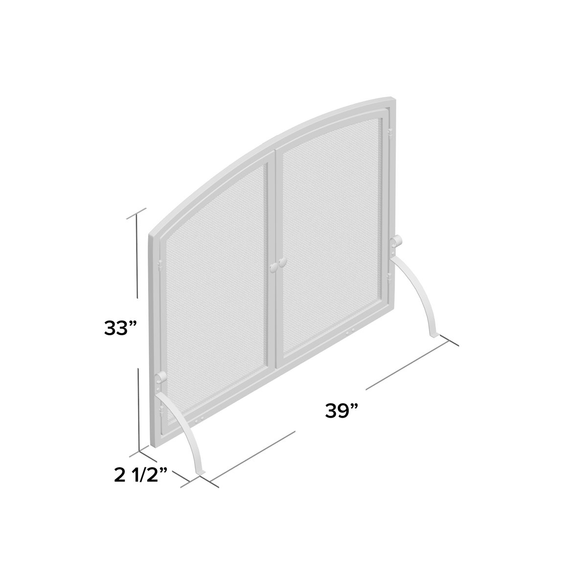 Charlton Home® Elmsley Single Panel Steel Fireplace Screens & Reviews ...