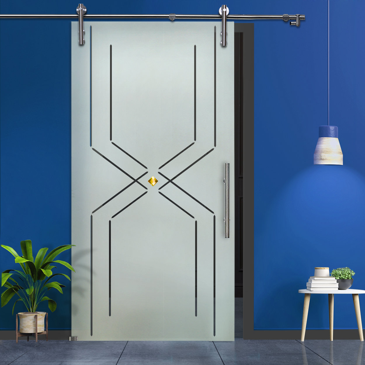 Glass Door us Sliding Glass Barn Door With V1000 Installation Hardware