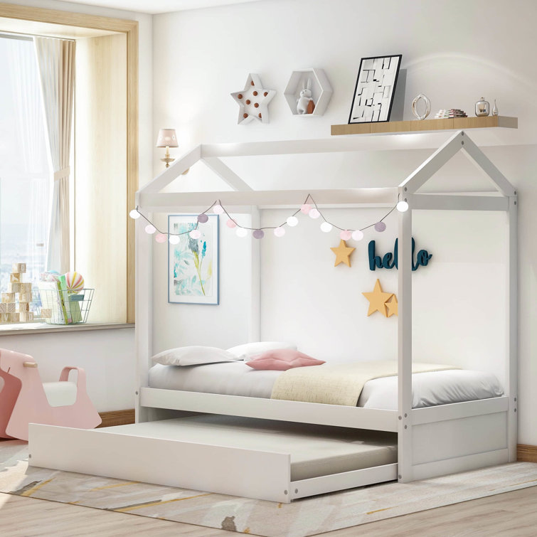 GoBeyondFurniture Twin Platform Bed with Trundle by Gobeyondfurniture ...