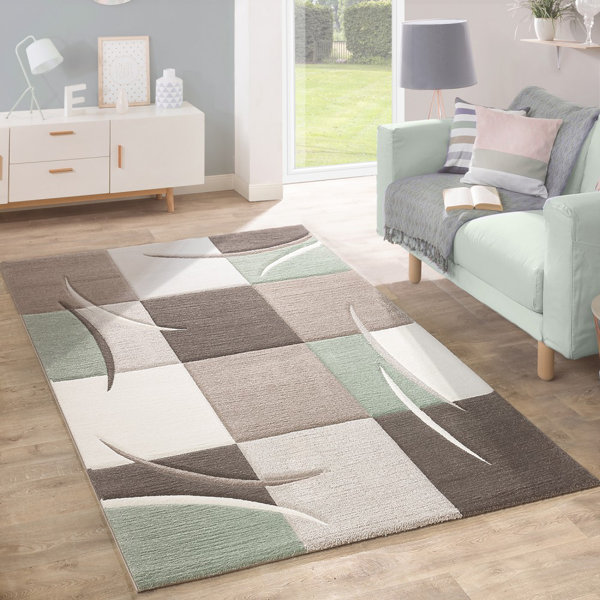 Green And Cream Rugs | Wayfair.co.uk