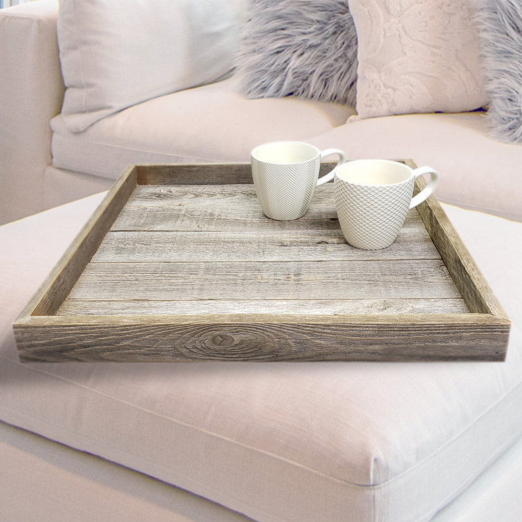 Gracie Oaks Cavendish Solid Wood Tray & Reviews | Wayfair